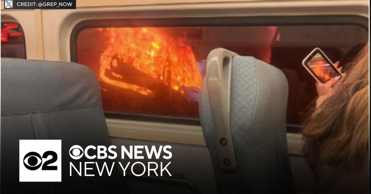 Train car fire underground causes disruption at Penn Station - CBS New York