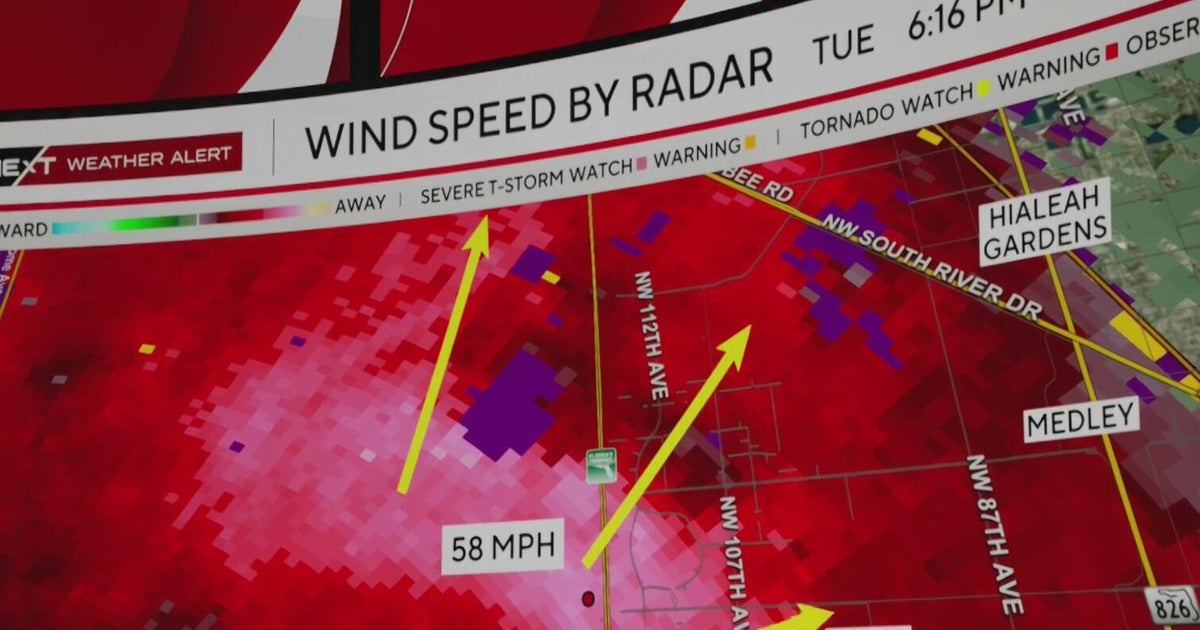 Severe Thunderstorm Warning in place for South Florida bringing in ...
