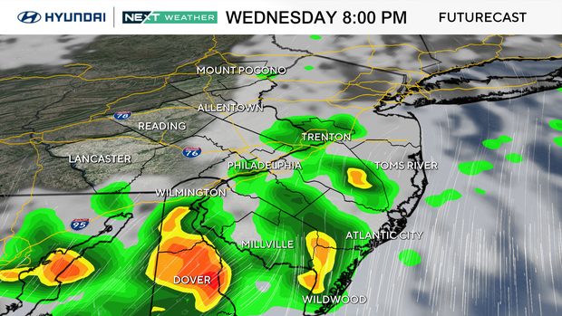 Humidity increases Wednesday as storms hit Philadelphia region. Here's ...