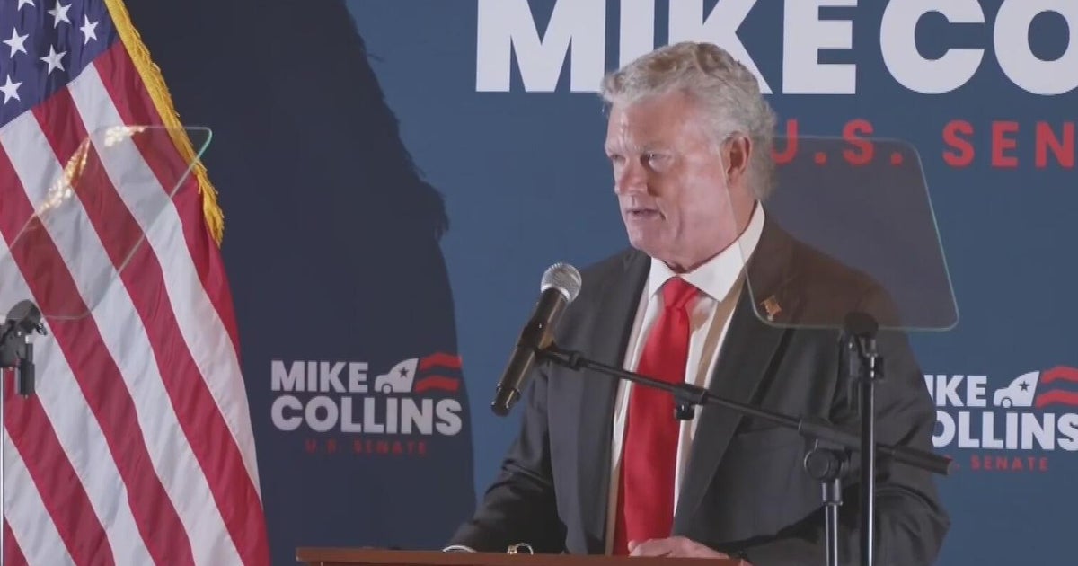Rep. Mike Collins projected to face Sen. Jon Ossoff in November - CBS ...