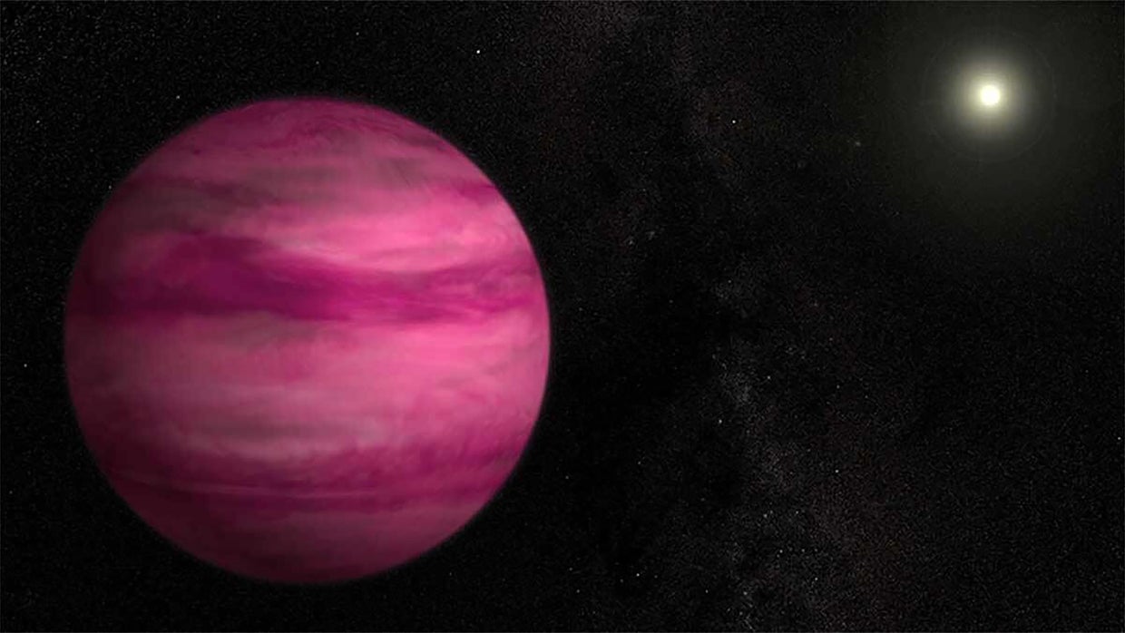 "Pink Planet" is surrounded by salty clouds, researchers using Webb ...