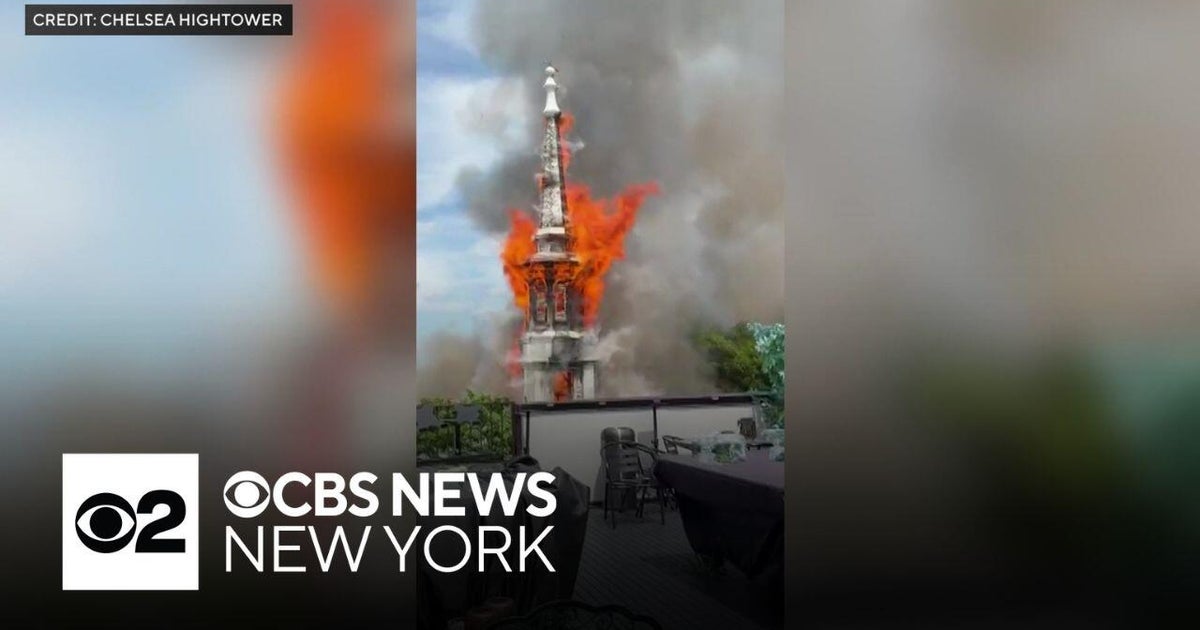 Video shows steeple collapse as fire tears through Brooklyn church ...