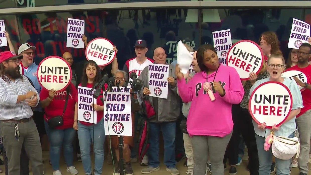 Target Field concessions workers set to begin strike Monday - CBS Minnesota
