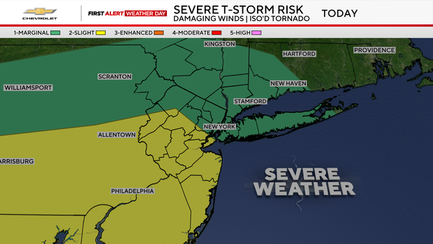 Rainy weather, severe storm threat returns to NYC area. Get the First ...