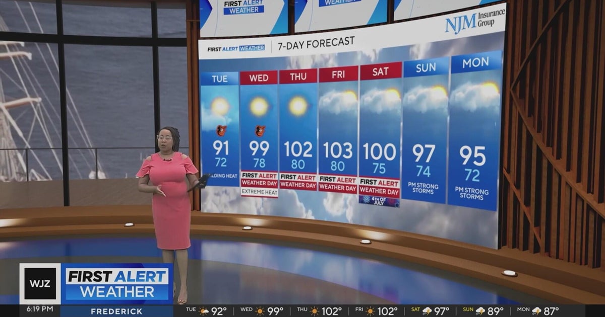 Heat and humidity ramp up this week in Maryland - CBS Baltimore
